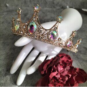 Accessories | New Fairytale Princess Aurora Borealis Gold Rhinestone ...
